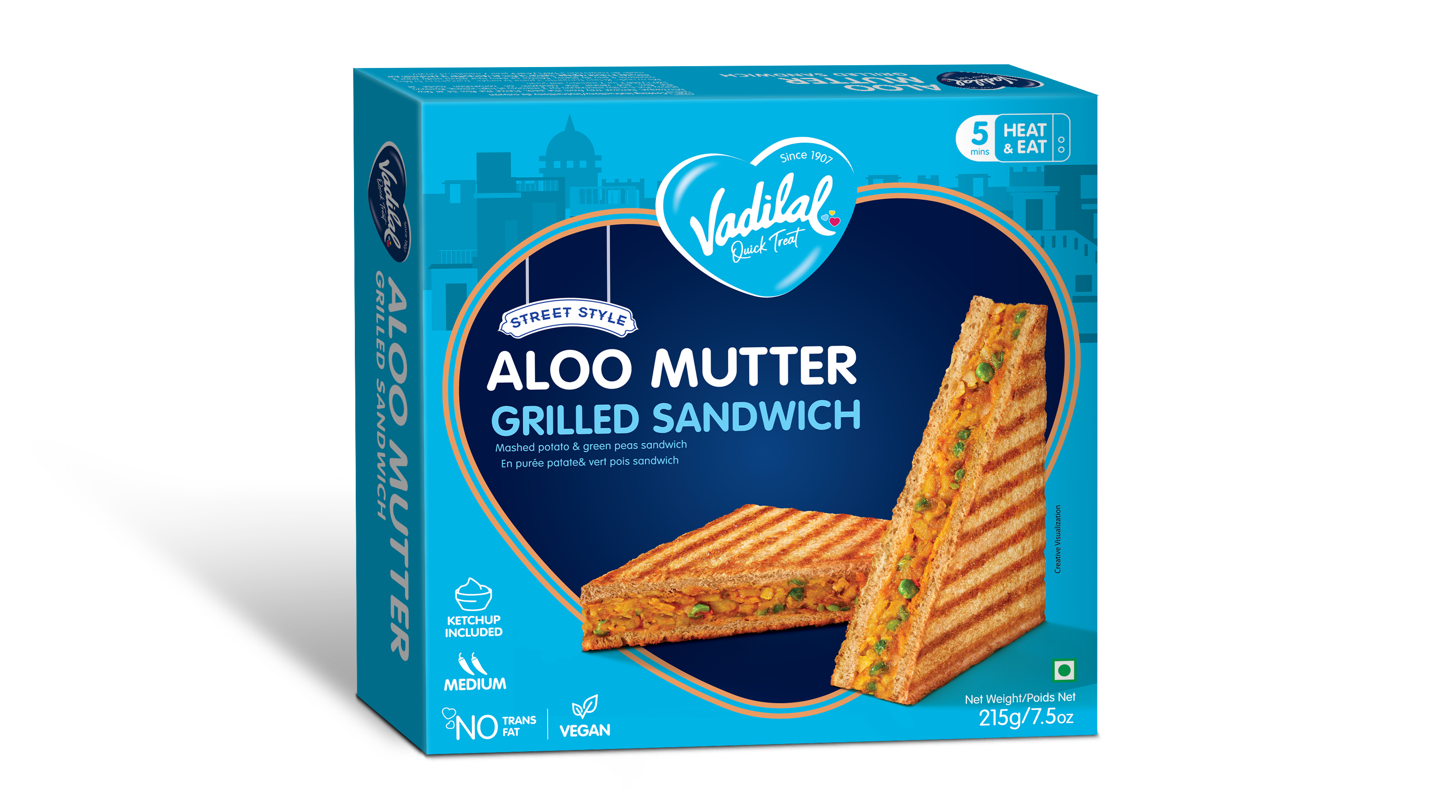 Aloo Mutter Sandwich – Vadilal Quick Treat Australia